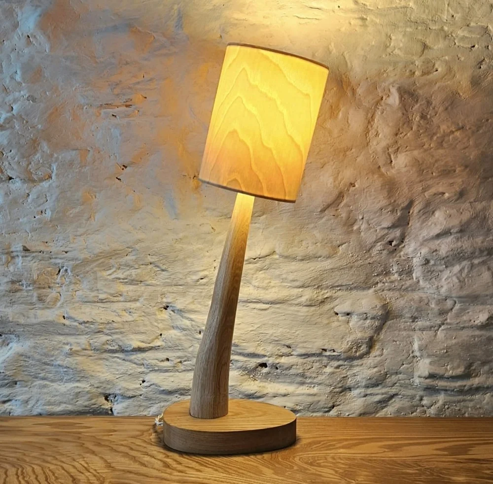 Triple Stem Chestnut Clump Lamp — Peter Lanyon Furniture