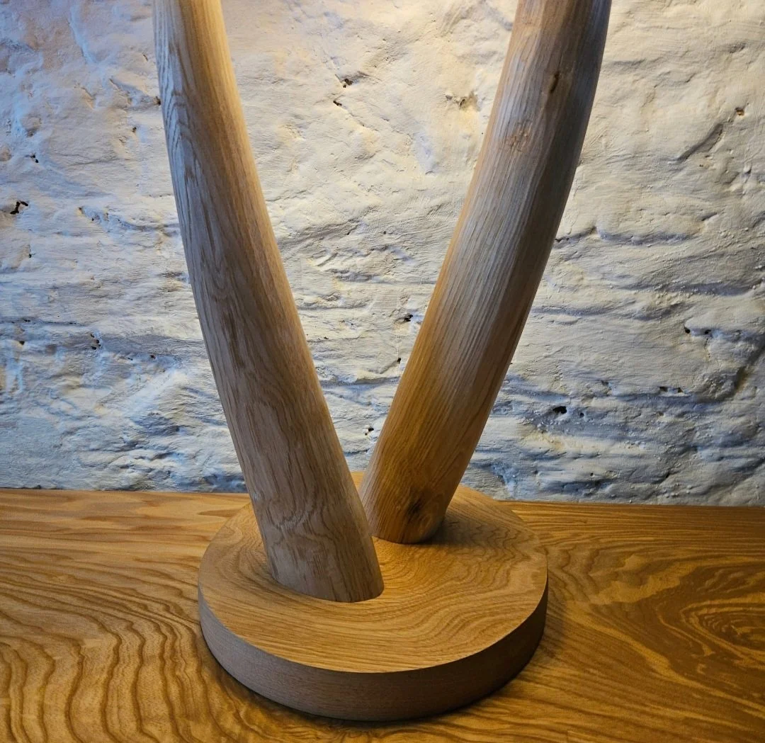 Triple Stem Chestnut Clump Lamp — Peter Lanyon Furniture