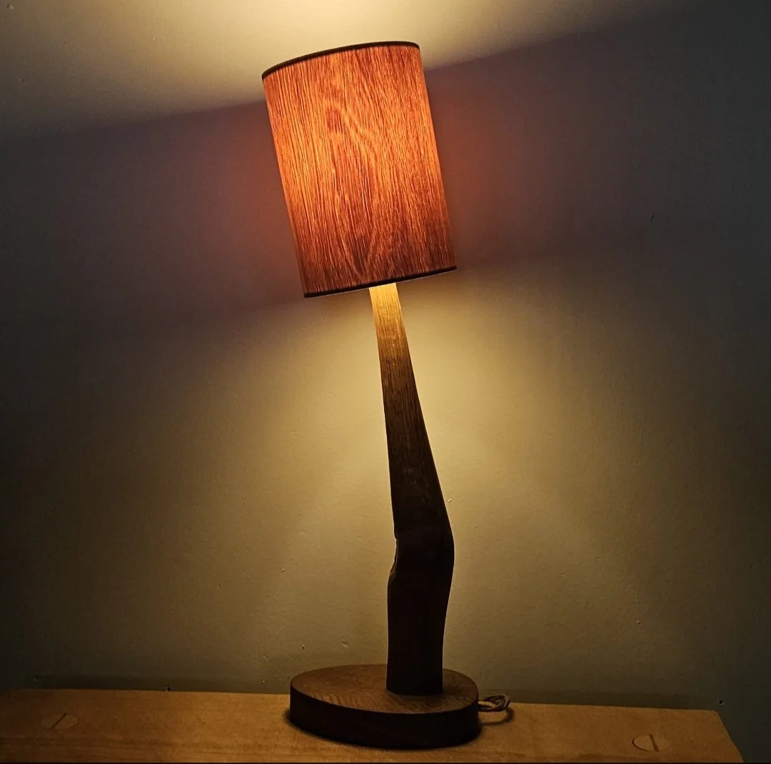 Triple Stem Chestnut Clump Lamp — Peter Lanyon Furniture