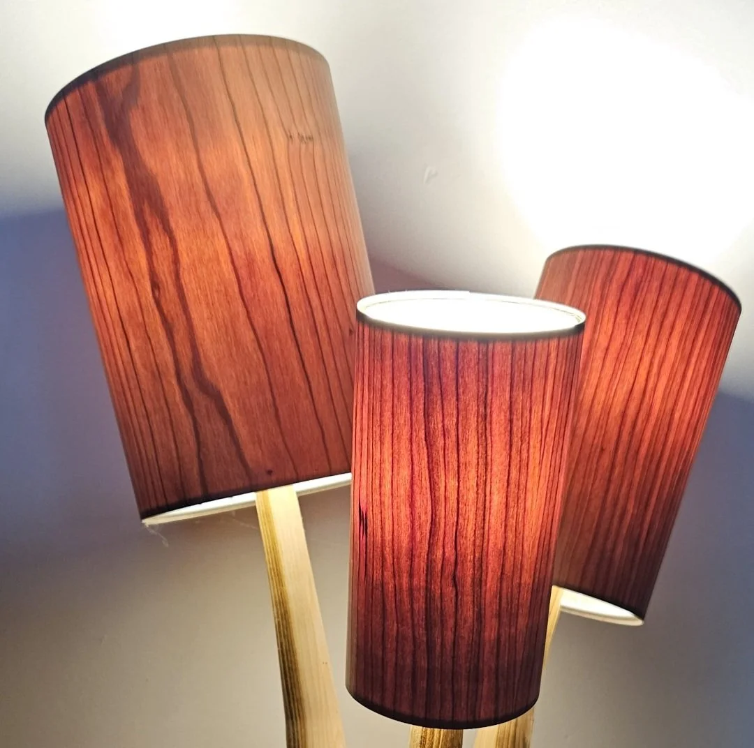 Triple Stem Chestnut Clump Lamp — Peter Lanyon Furniture