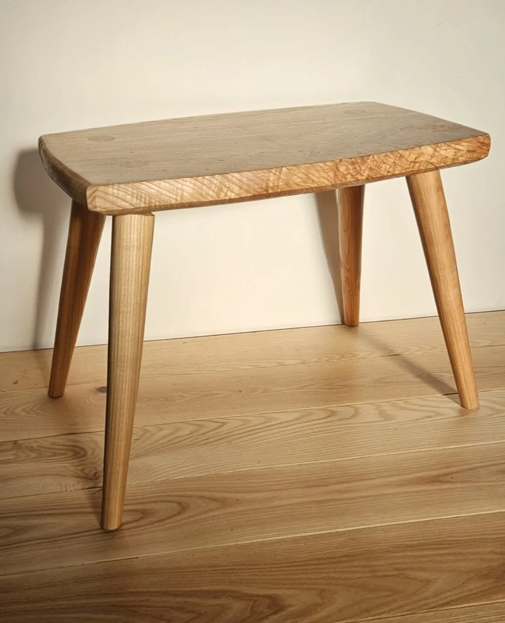 Small Cherry Table with Ash Legs — Peter Lanyon Furniture