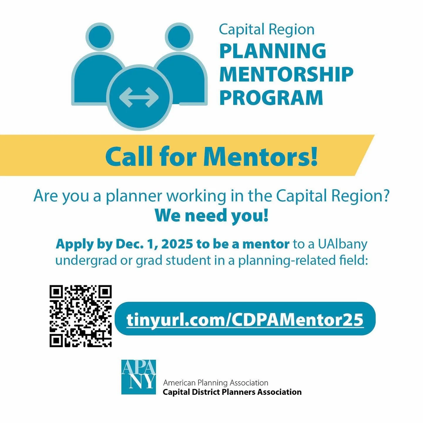 Mentors Wanted: Capital Region Planning Mentorship Program — NY Upstate ...