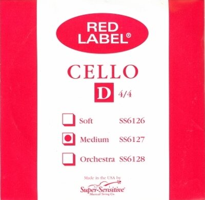 Super Sensitive Red Label Cello Strings — Montgomery Violins