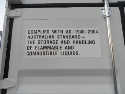 Dangerous Goods Storage Containers Sydney Australia