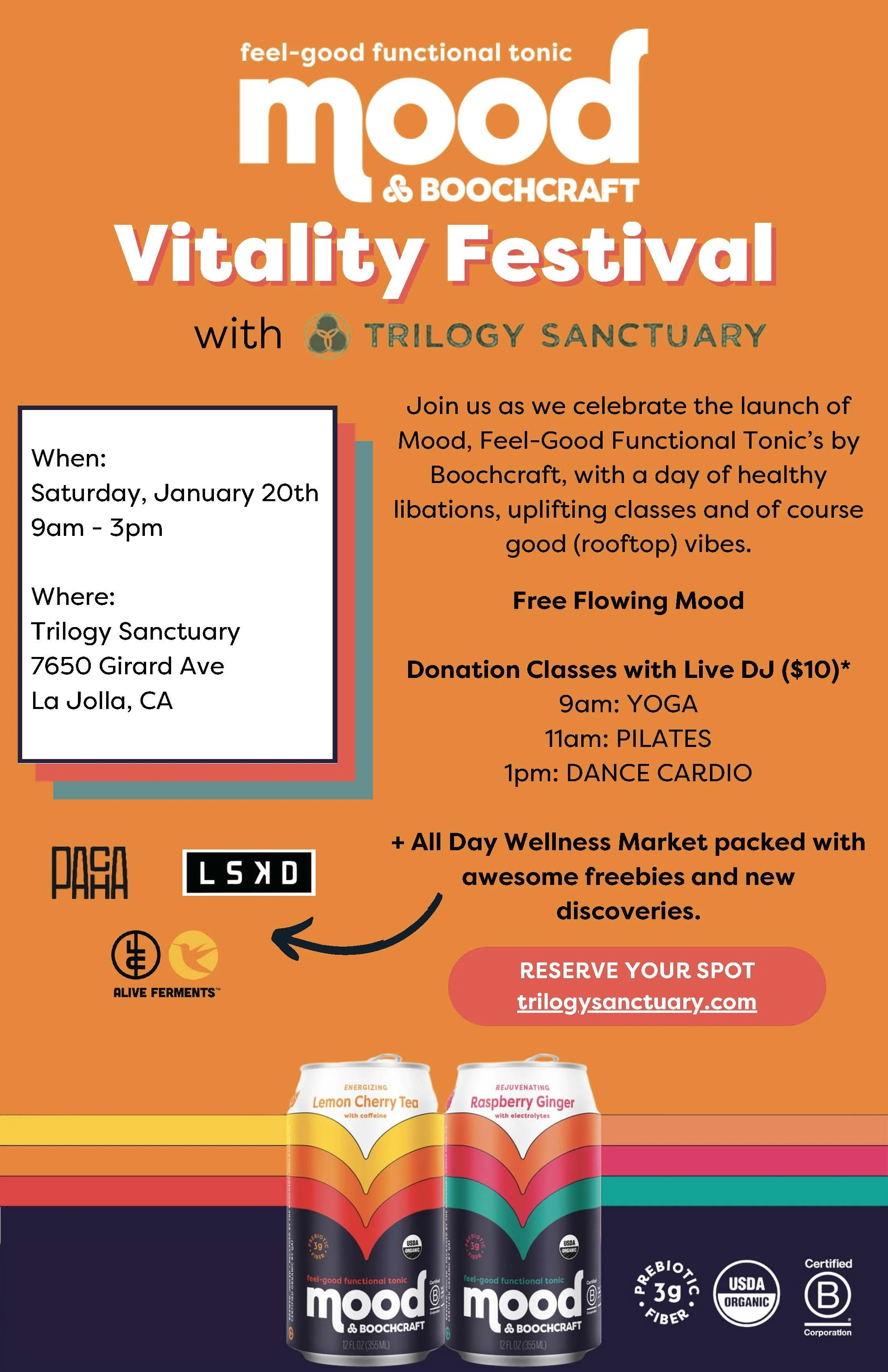 Boochcraft Vitality Festival | Trilogy Sanctuary