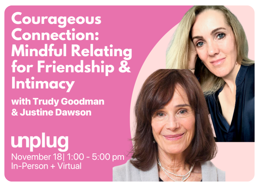Mindful Relating for Friendship & Intimacy with Trudy Goodman & Justine Dawson — Unplug