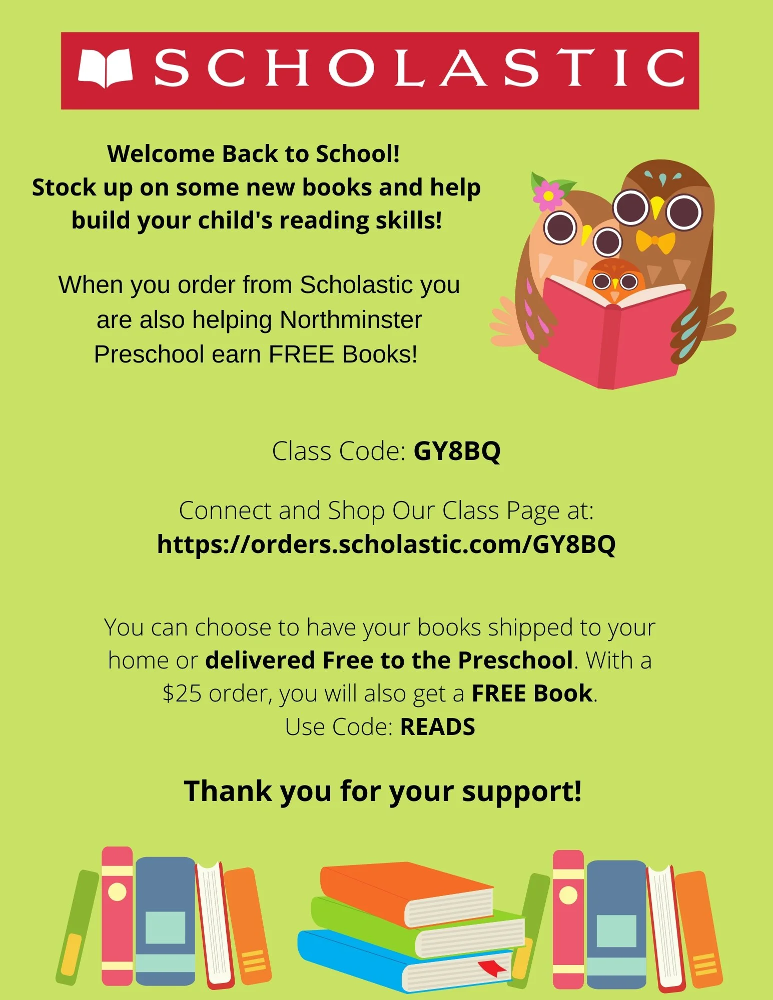 Scholastic — Northminster Preschool