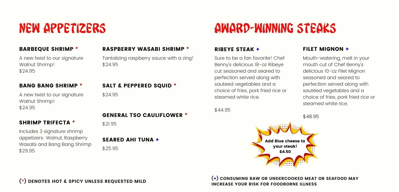 Menu — Pagoda