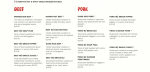 Menu — Pagoda