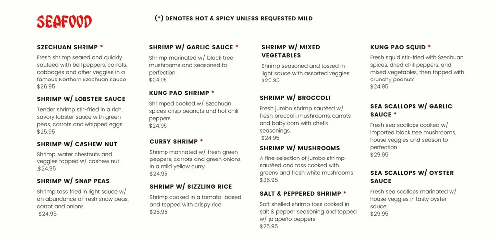 Menu — Pagoda