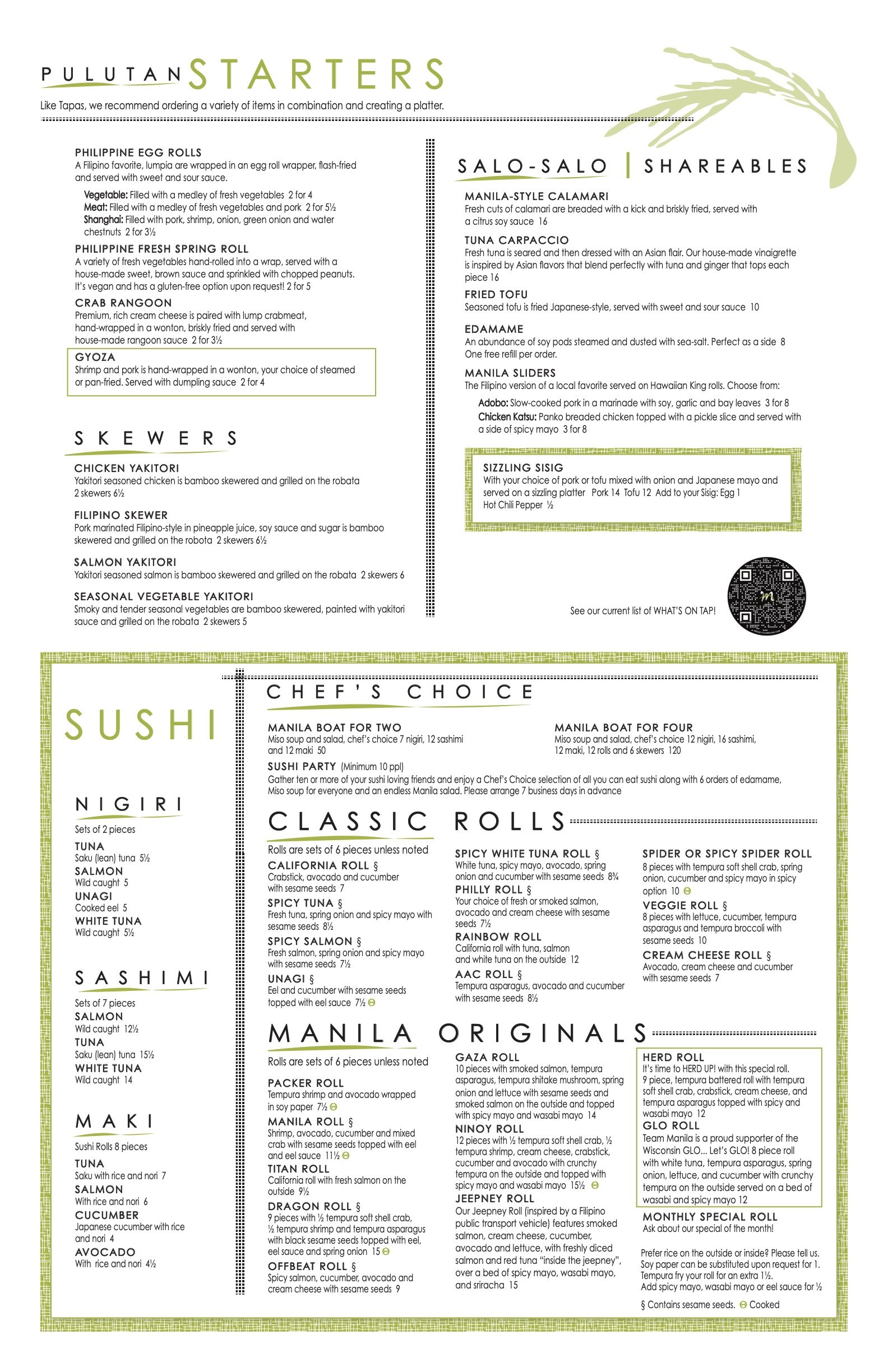 Menu — Manila Resto