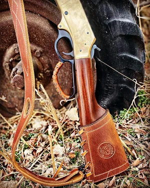 Bear Paw Feather Sling and Stock Wrap — Buffalo Brand Leather