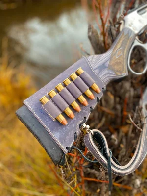 Bugling Bull Elk Stock Wrap — Buffalo Brand Leather