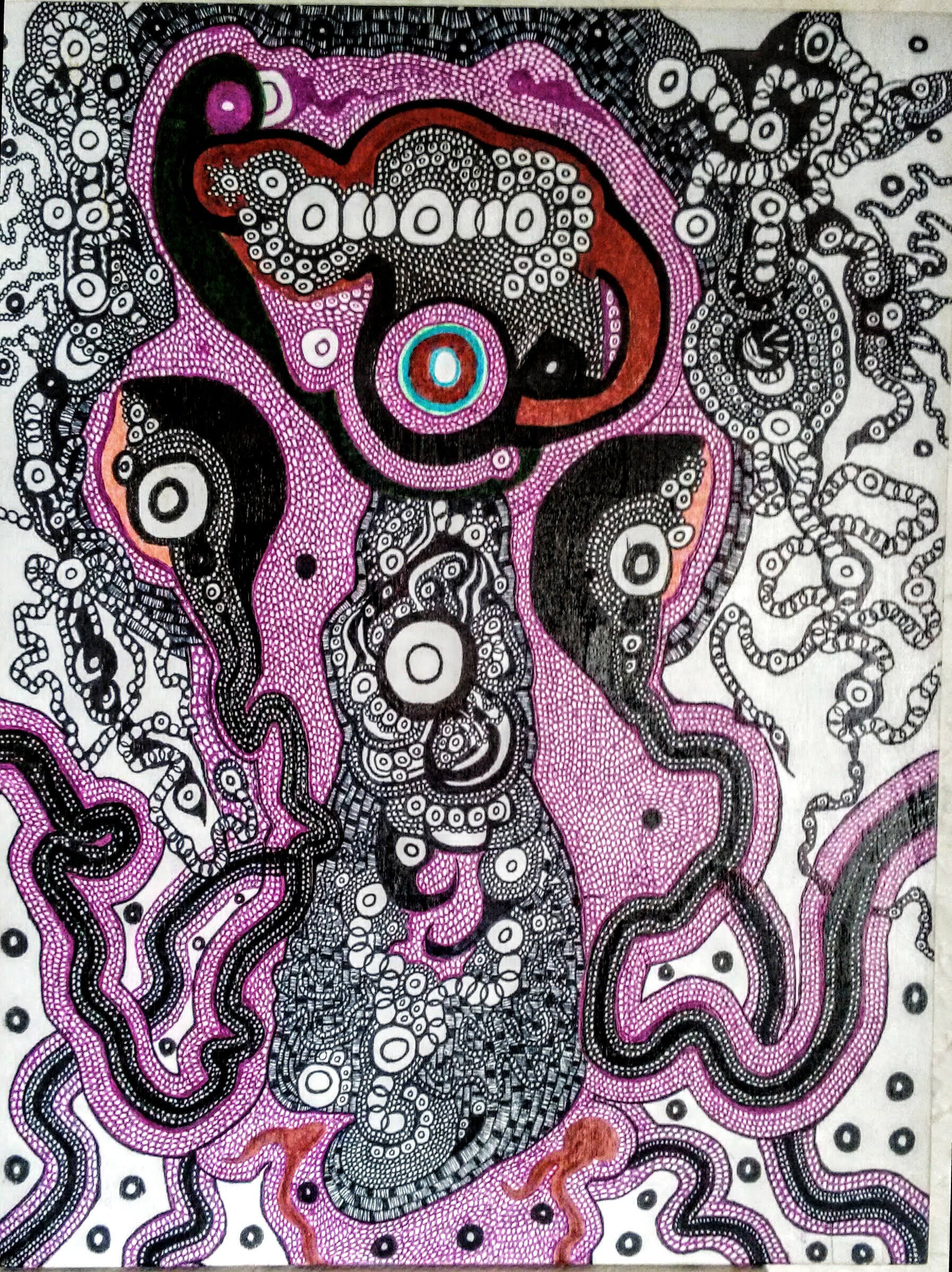 Abstract Pointillism — Lotus Cafe & Gallery