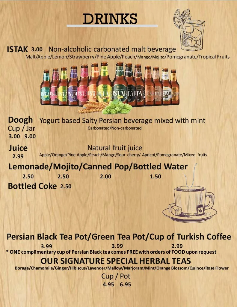 Menu — Lotus Cafe & Gallery