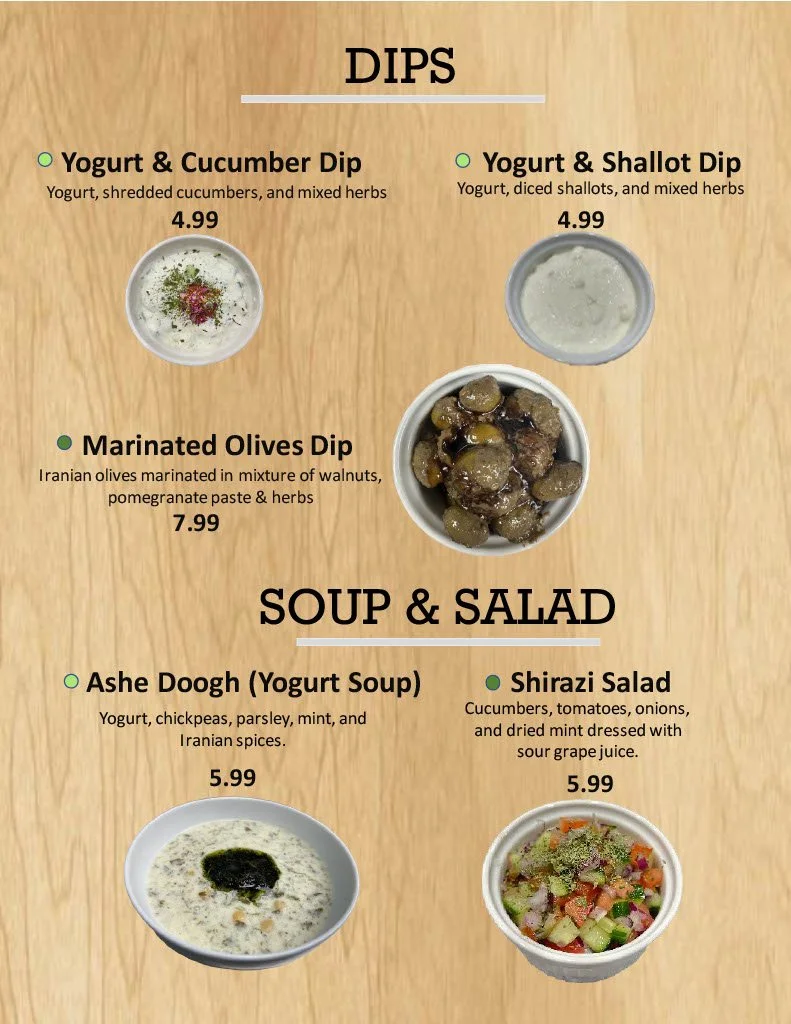 Menu — Lotus Cafe & Gallery