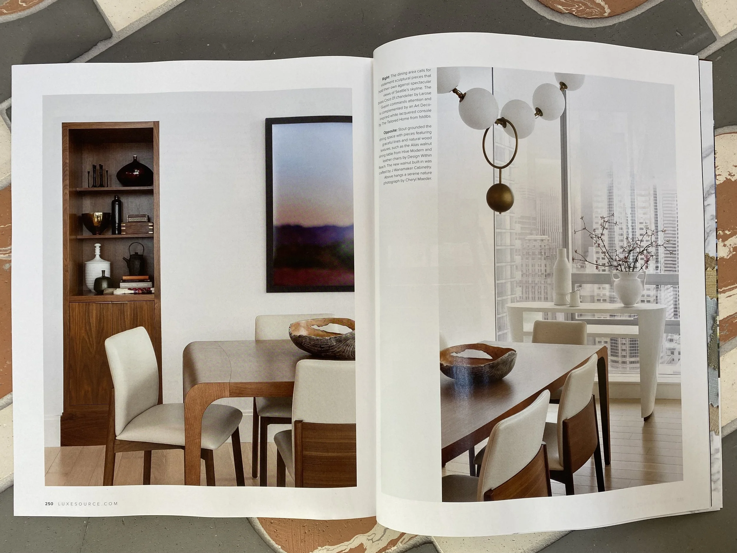 Luxe 2022 Cover Feature — Brio Interior Design | Seattle Interior Designer