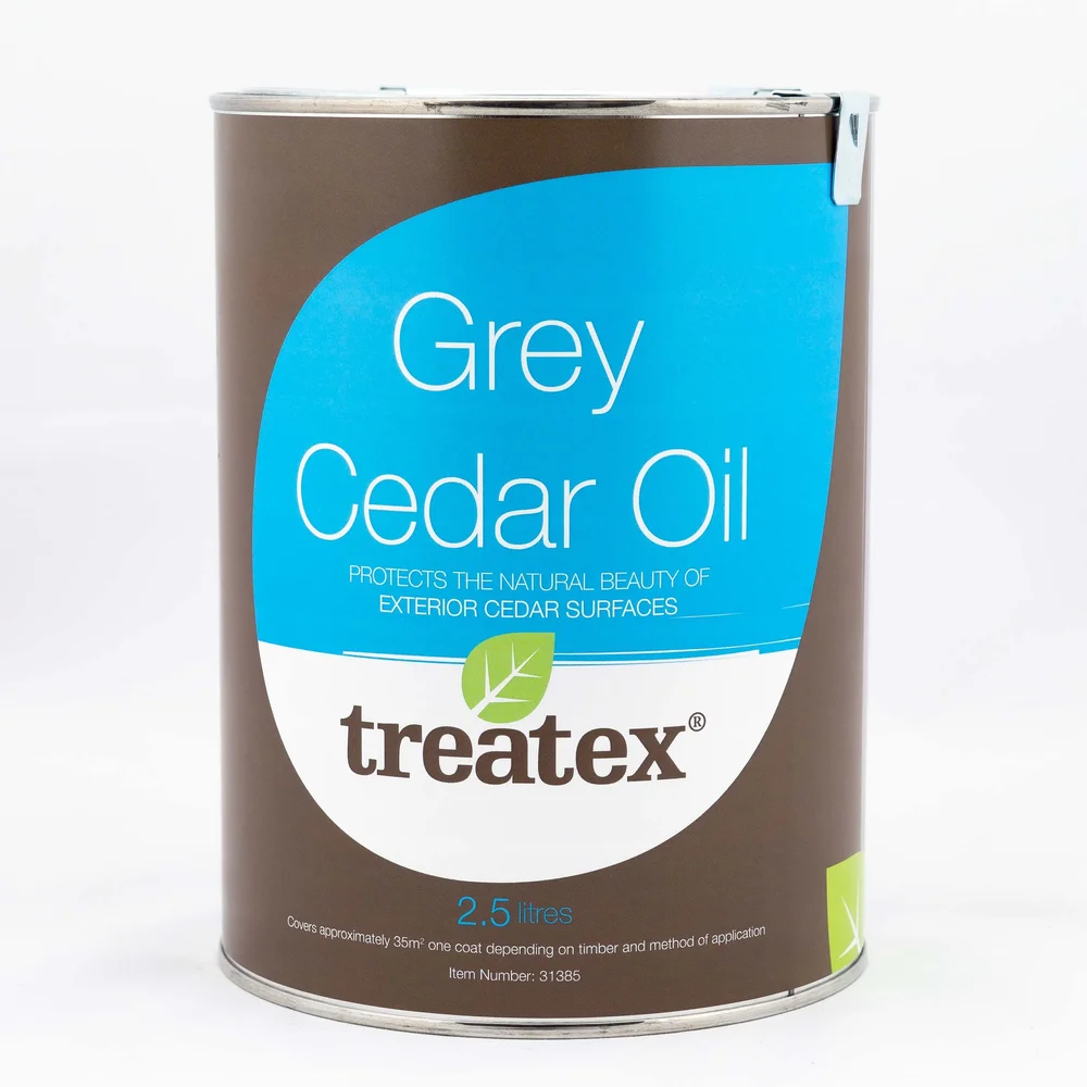 Grey Cedar Oil | Exterior Wood Treatments | Treatex Ltd
