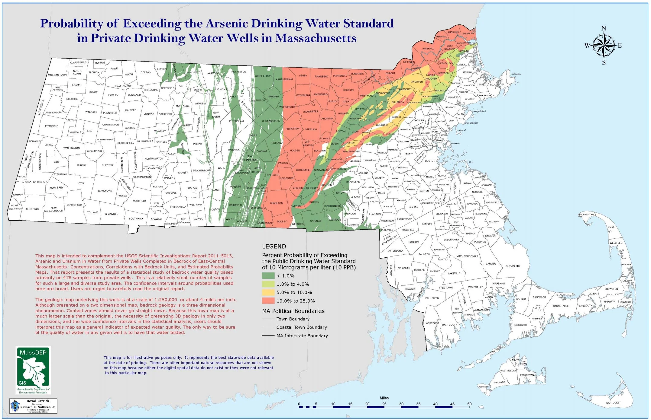 Massachusetts Towns with Groundwater Arsenic Contamination — Skillings ...