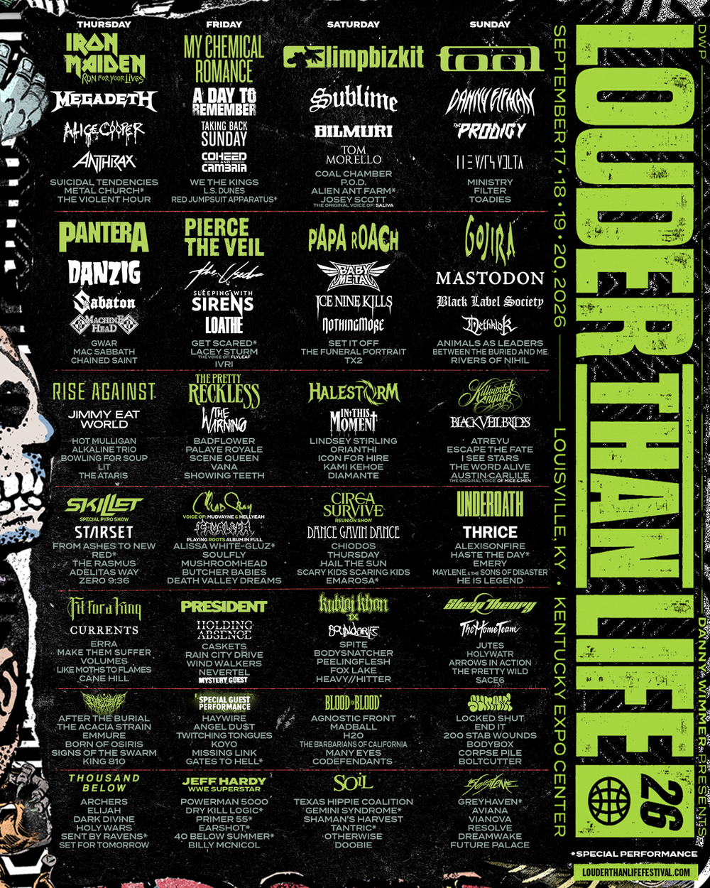 Louder Than Life 2026 announces full artist line-up with nearly 200 ...
