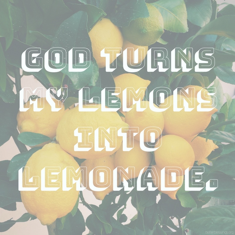 God's Lemonade Stand | Everyday Bible Based Inspiration