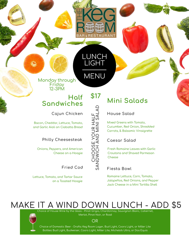 Lunch — The Keg Room NYC