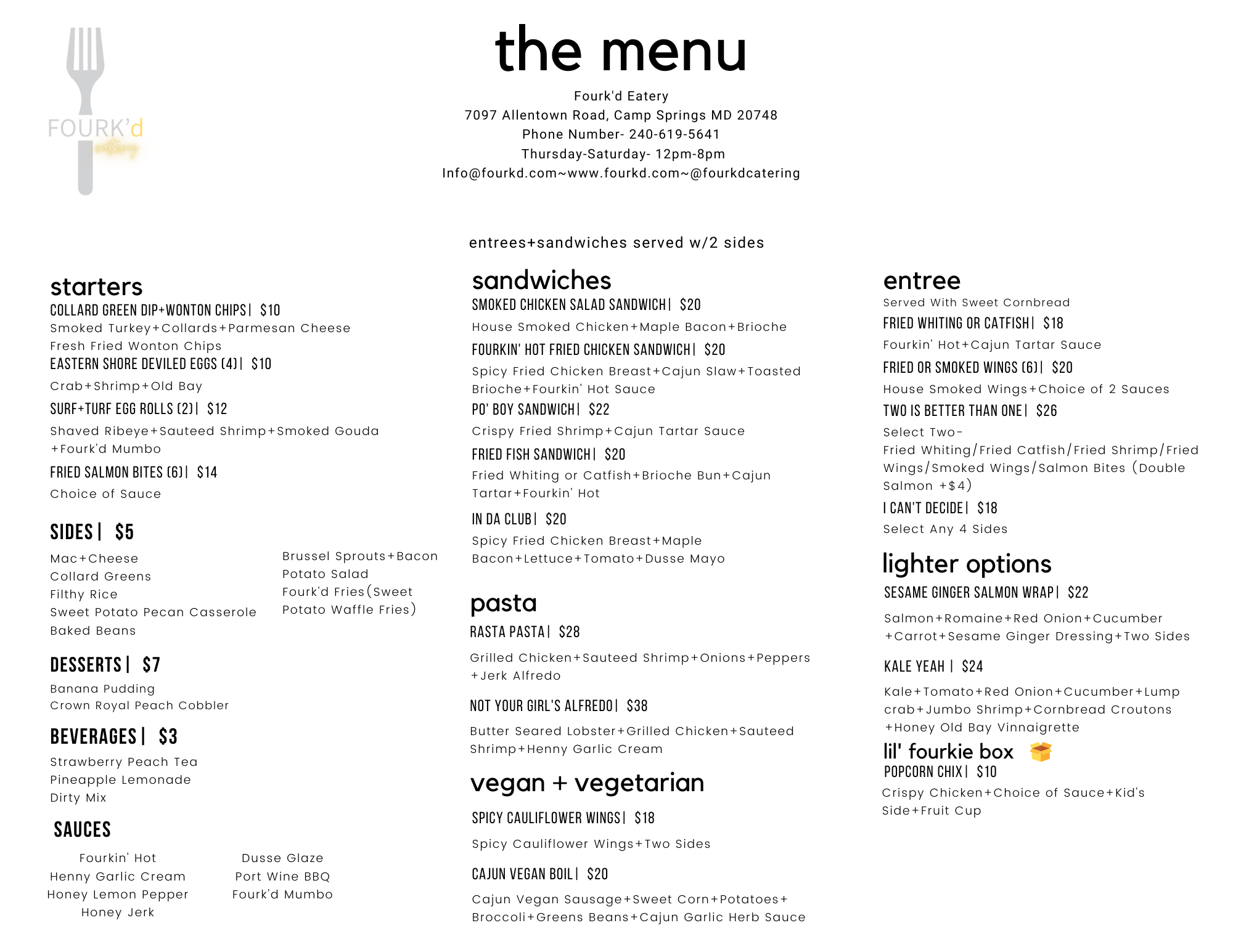 Fourkd Eatery — FOURKd.com