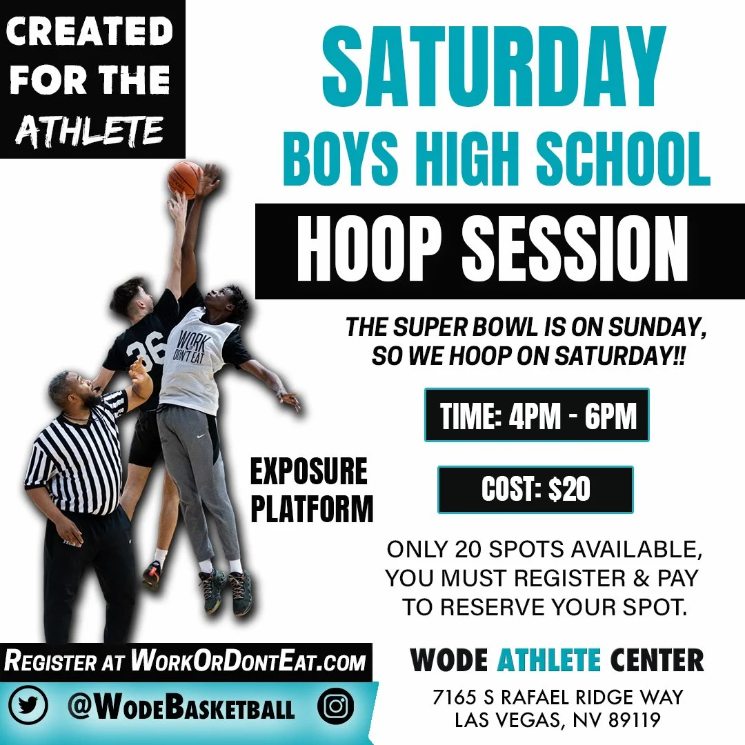 Saturday Hoop Session — WORK OR DON'T EAT