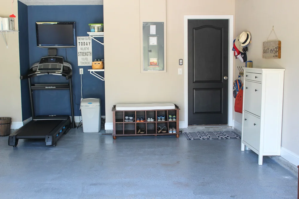 Garage Workout Area + Organization Tips — House by the Preserve