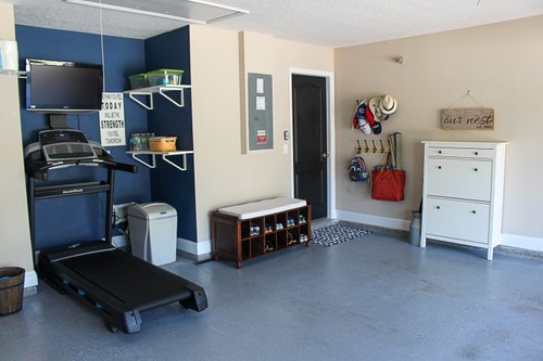 Garage Workout Area + Organization Tips — House by the Preserve