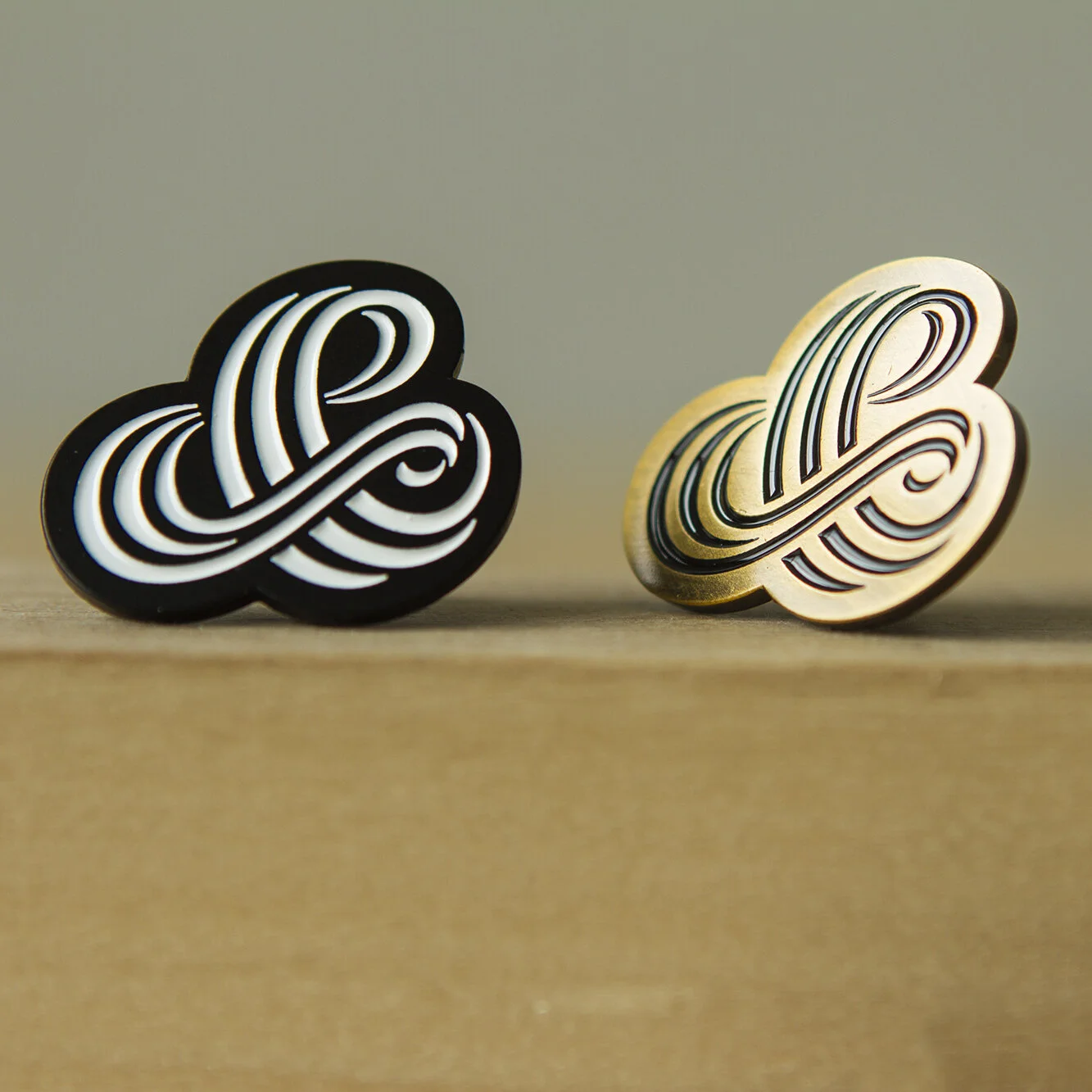 Tri-Line Ampersand Pin — PSTL