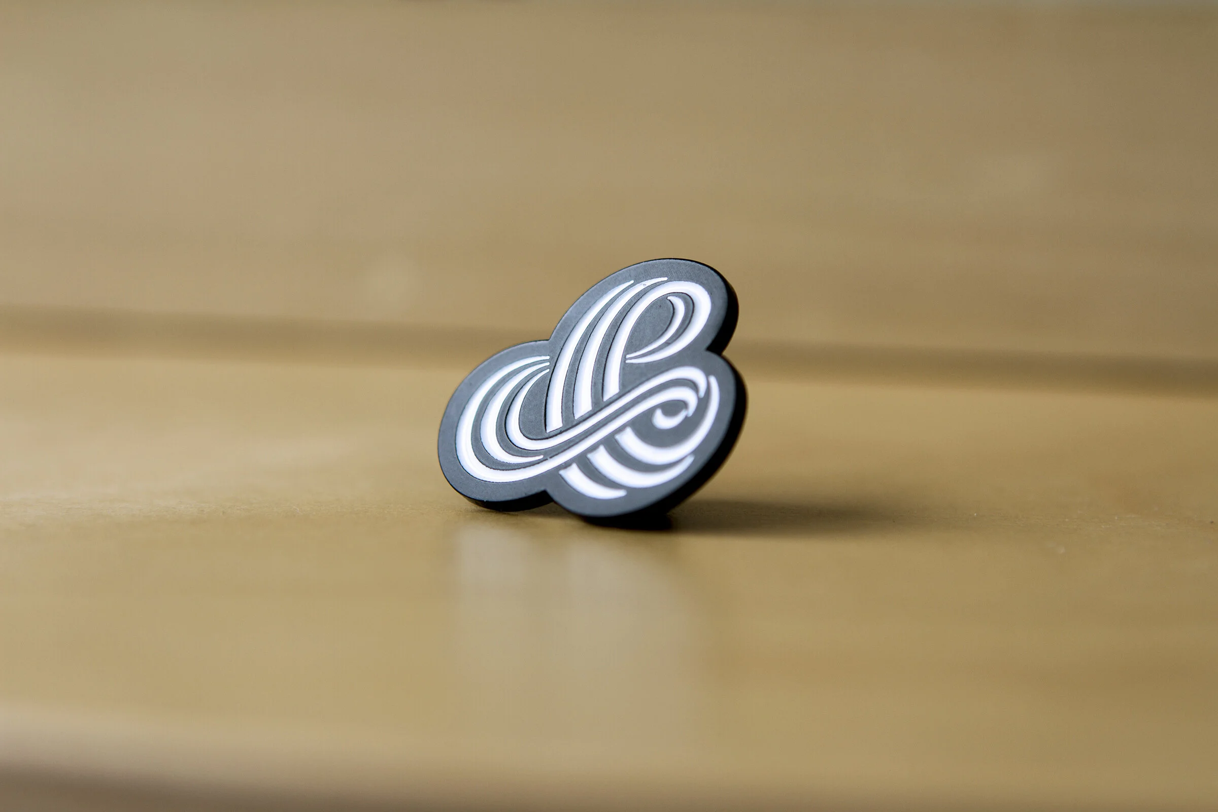 Tri-Line Ampersand Pin — PSTL