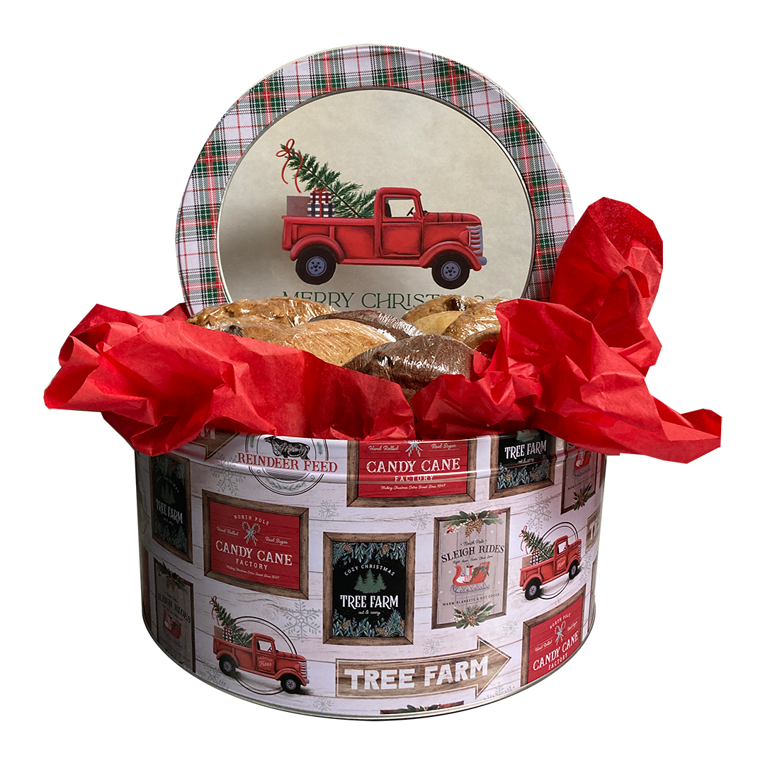 Christmas Truck Tin Gift — cookiegarden Christmas Truck Tin Gift — cookiegarden