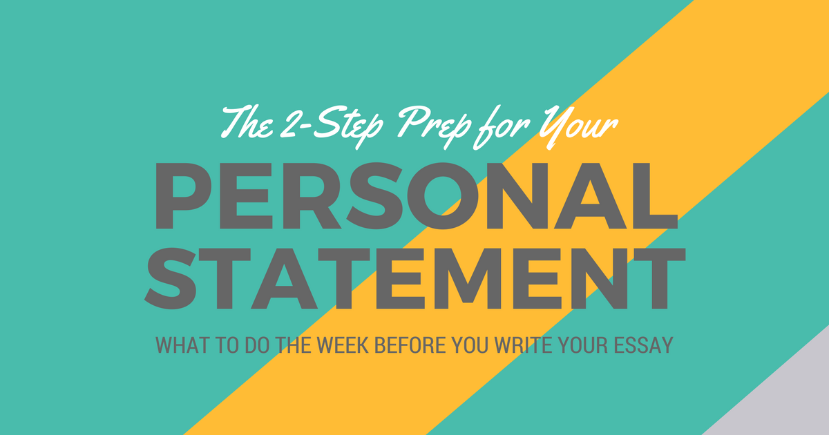 The 2-Step Prep for Your PA School Personal Statement｜Be a Physician ...