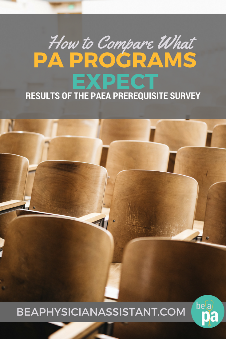 How to Compare What PA Programs Expect: Results of the PAEA ...