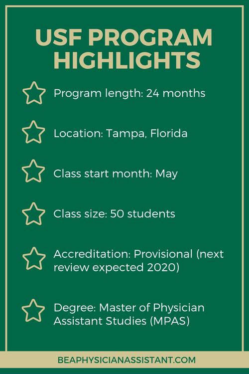 University of South Florida: PA Program Profile｜Be a Physician Assistant