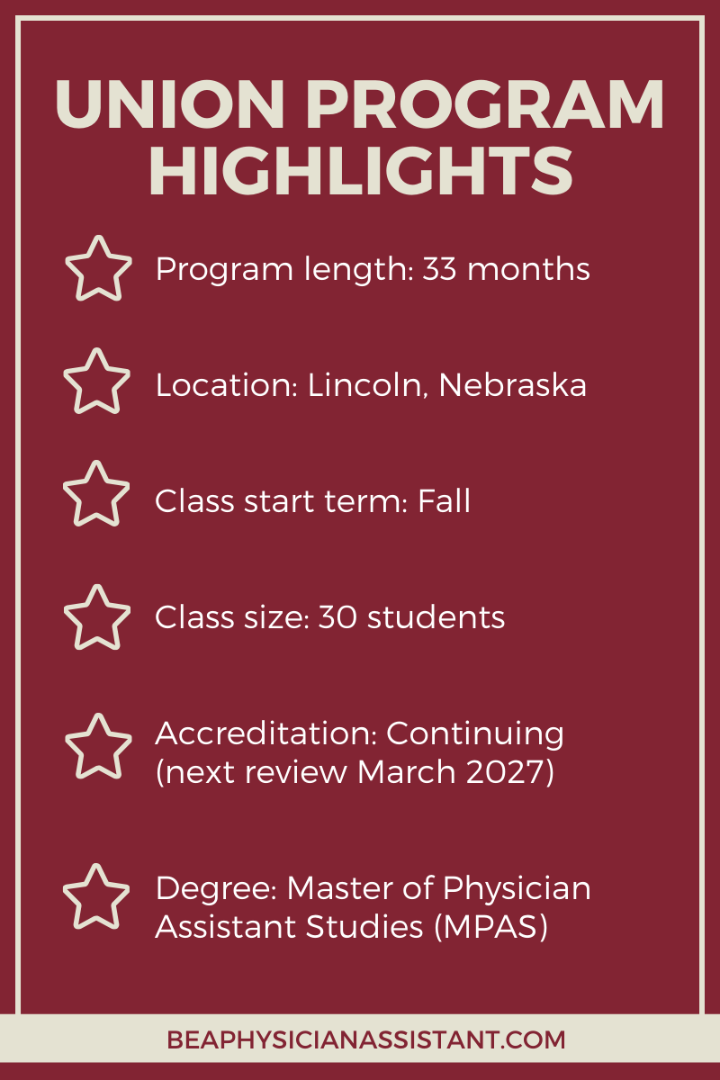 Union College: PA Program Profile｜Be a Physician Assistant