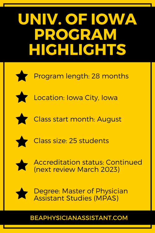 University of Iowa: PA Program Profile｜Be a Physician Assistant