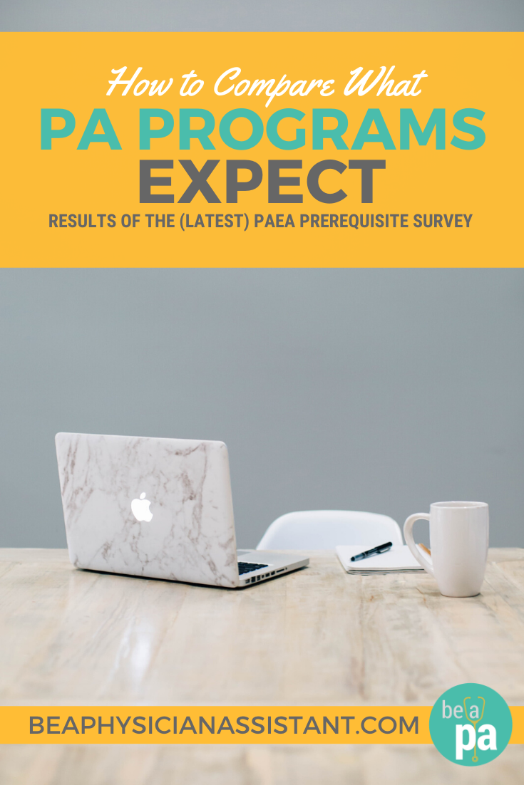 How to Compare What PA Programs Expect: The Latest PAEA Prerequisite ...