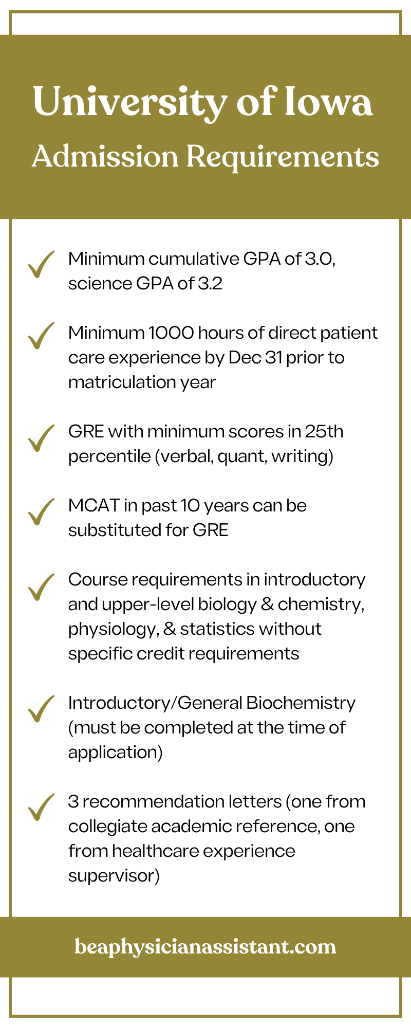 University of Iowa: PA Program Profile｜Be a Physician Assistant