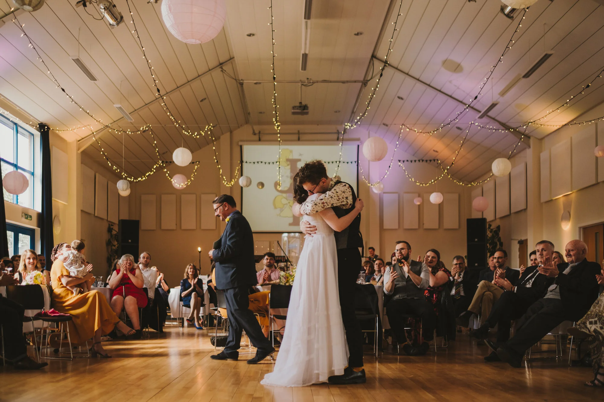 Rebekah & Josh - A Crafty DIY Wes Anderson-inspired Church Hall Wedding ...