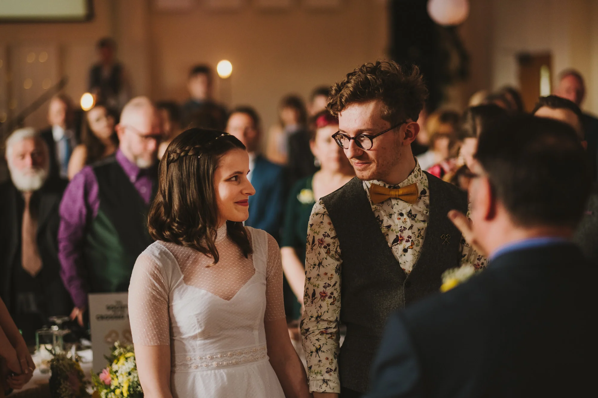 Rebekah & Josh - A Crafty DIY Wes Anderson-inspired Church Hall Wedding ...
