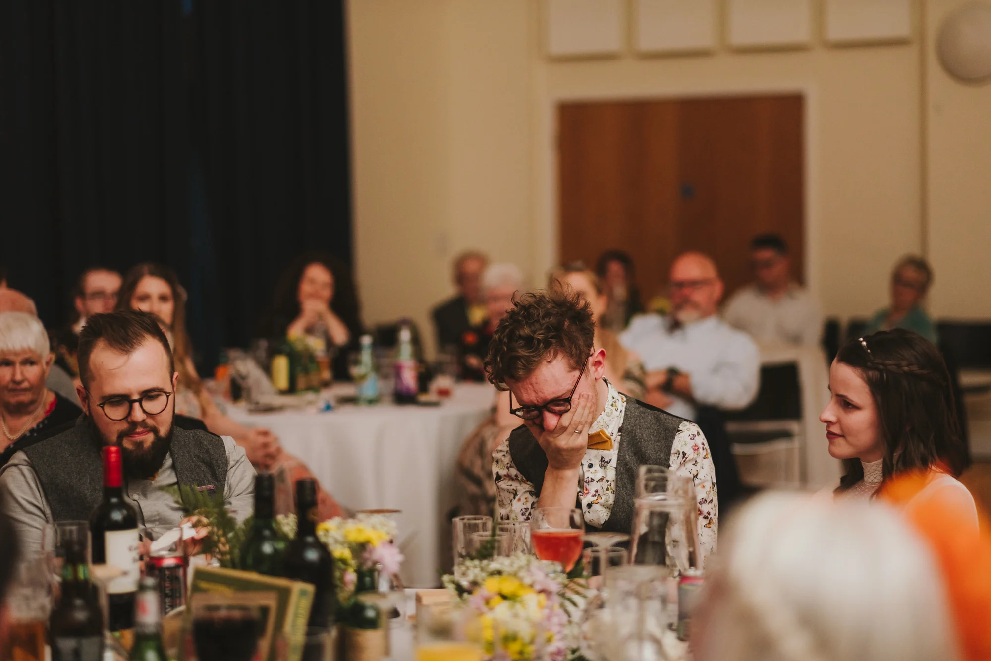 Rebekah & Josh - A Crafty DIY Wes Anderson-inspired Church Hall Wedding ...