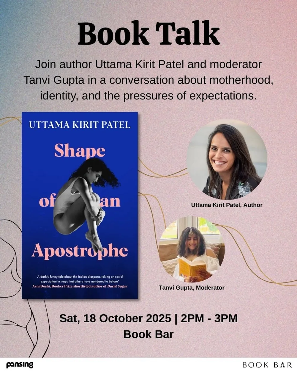 BOOK TALK: "Shape of an Apostrophe" by Uttama Kirit Patel (Definitely ...