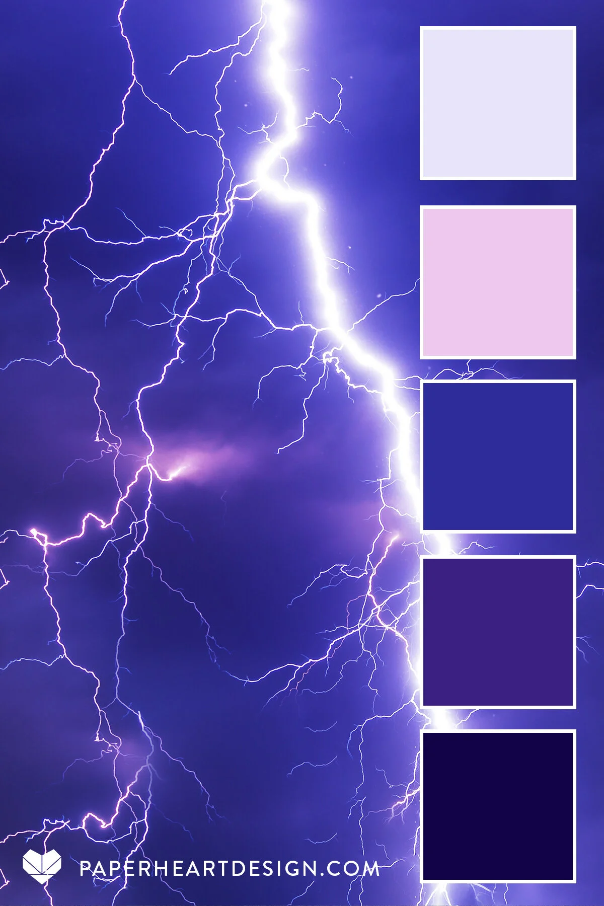Color Palette: Thunderstruck — Paper Heart Design