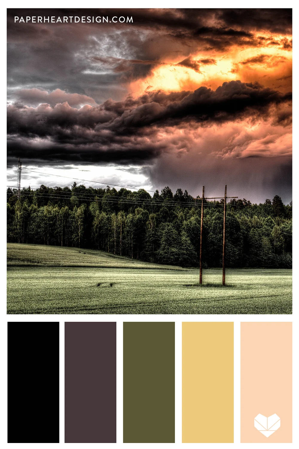 Color Palette: Thunderstruck — Paper Heart Design