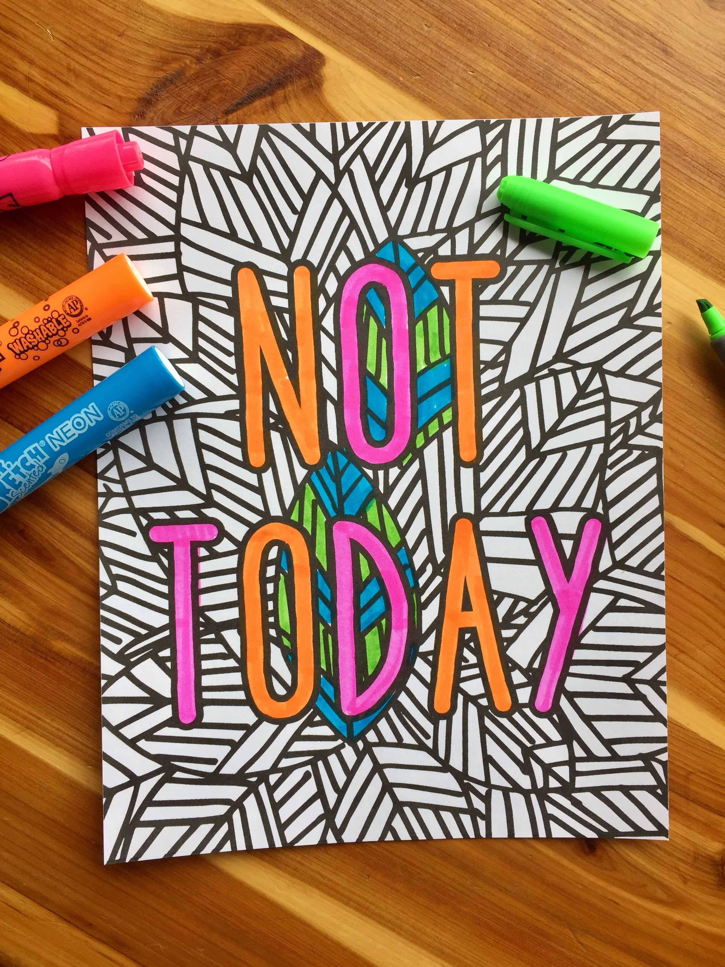 Cranky Coloring Free Printables — Paper Heart Design Co.