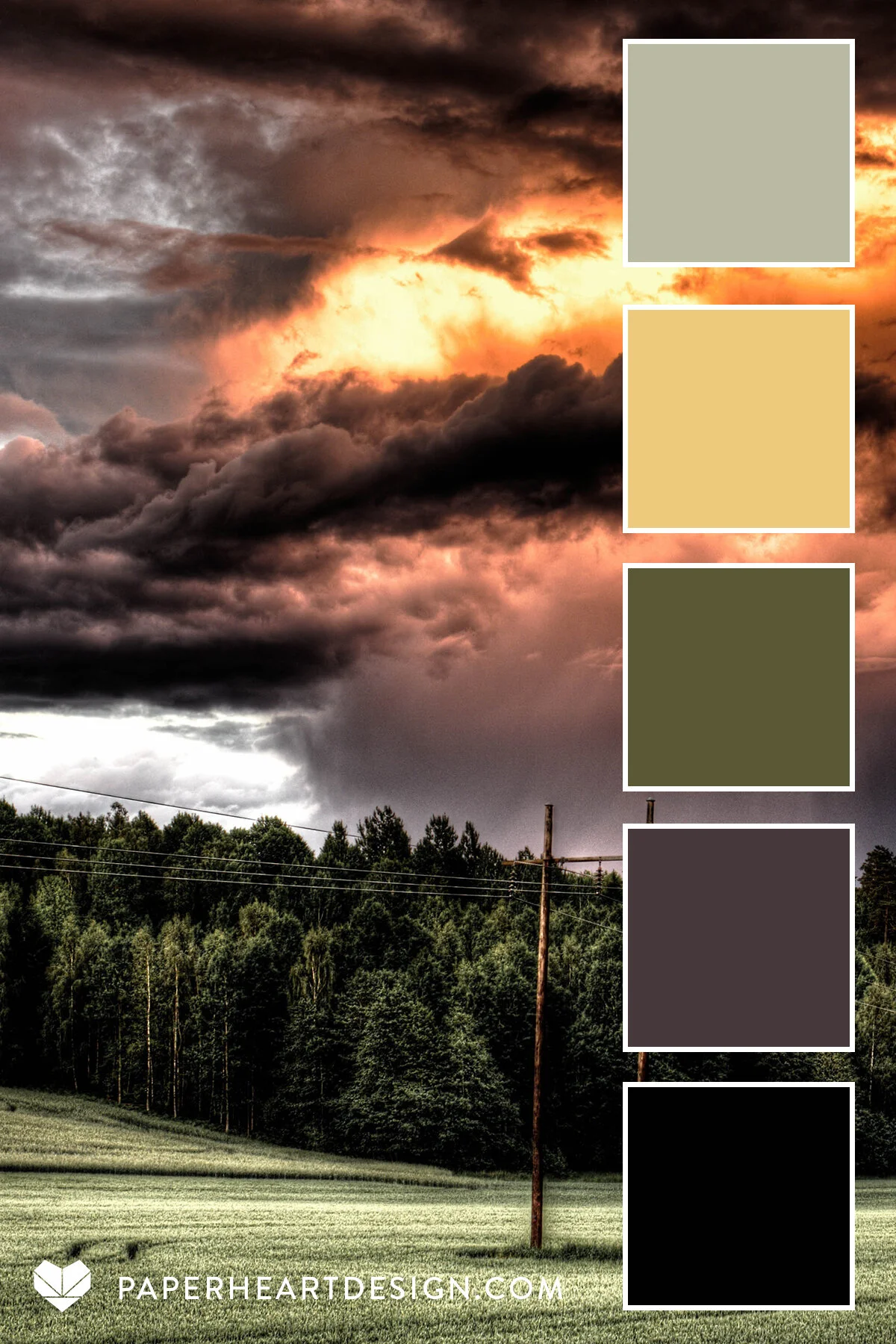Color Palette: Thunderstruck — Paper Heart Design Co.