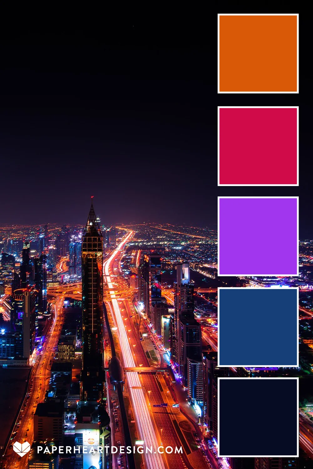 New York City Night Colors