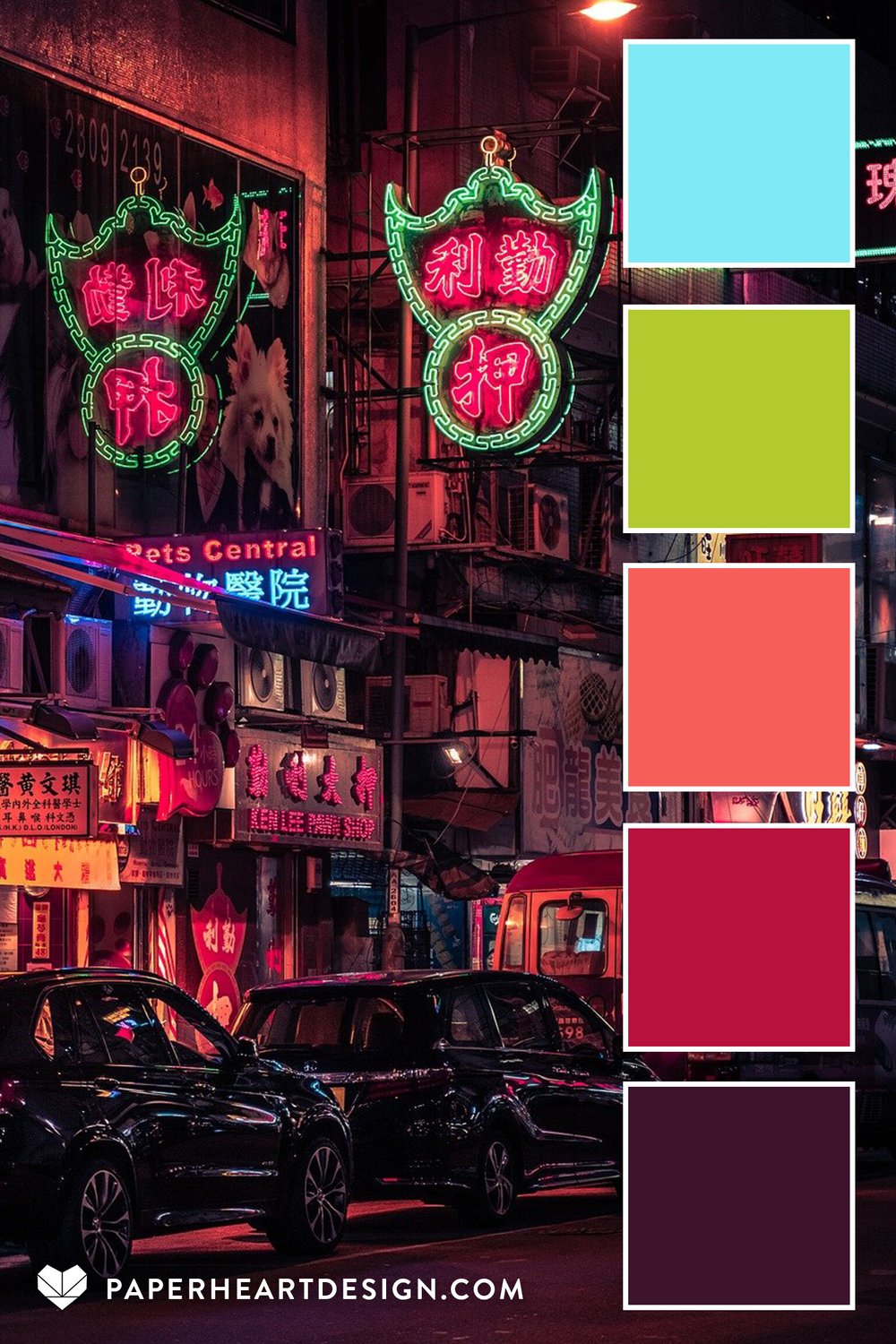 Color Palette: City Lights — Paper Heart Design Co.